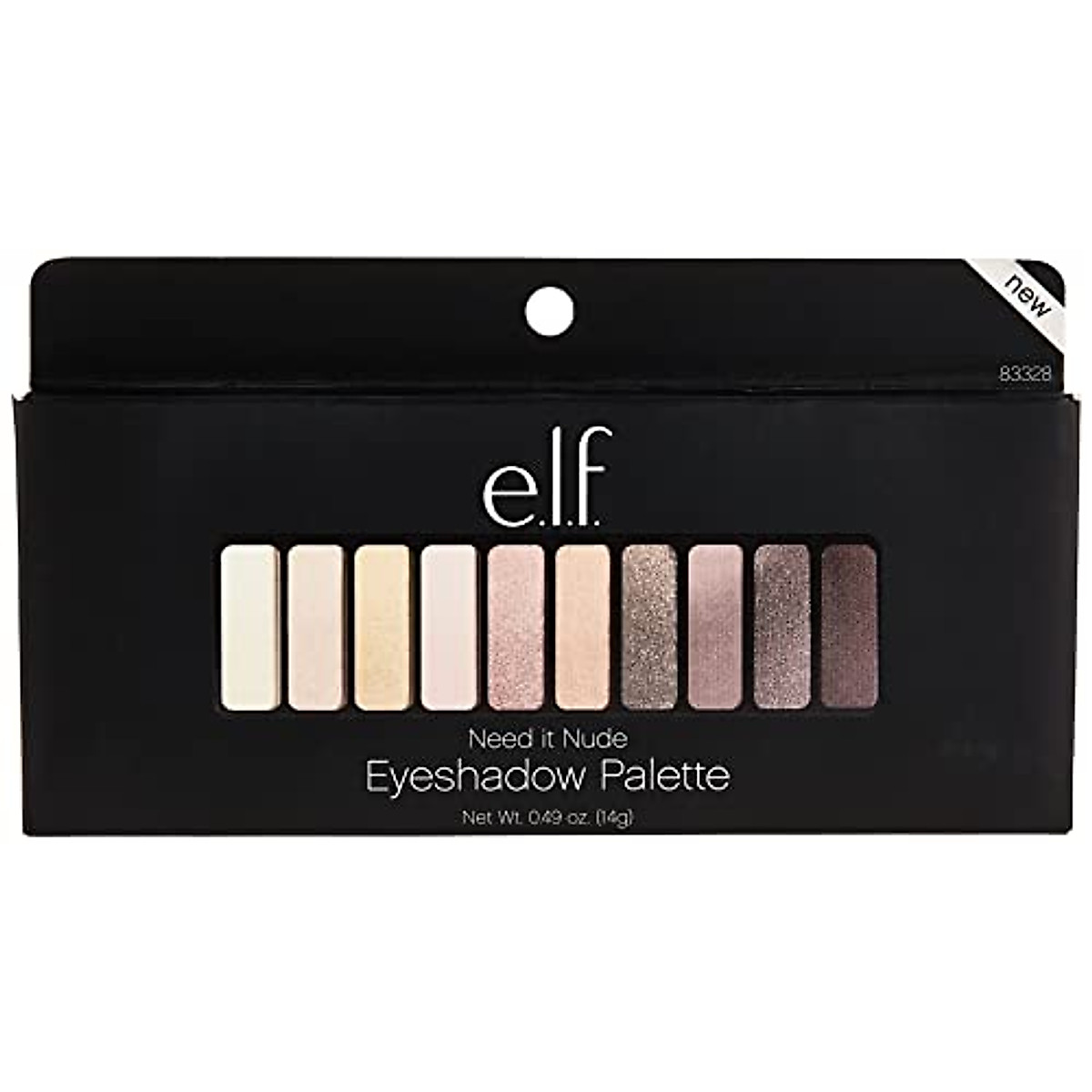 e.l.f. Cosmetics Need It Nude Eyeshadow Palette, Highlight, Shade and Define Your Eyes, Ten Nude Shades