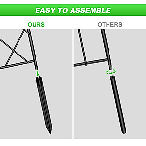 Skcoipsra Decorative Garden Fence 10 Pack, 22in(H) x 10ft(L) Animal Barrier Fence, Rustproof Metal Fencing for Yard, Dog Rabbits Wire Section Garden Edging Border for Yard Patio Garden, Arched