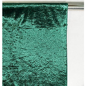 Your Chair Covers - Velvet 10 ft x 60 Inch Drape with 4 Inch Pocket - Emerald Green