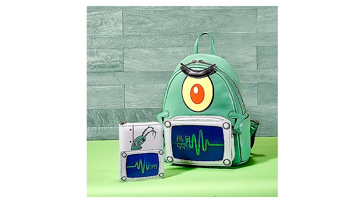 SpongeBob Plankton Mini-Backpack - Amazon Exclusive by Loungefly