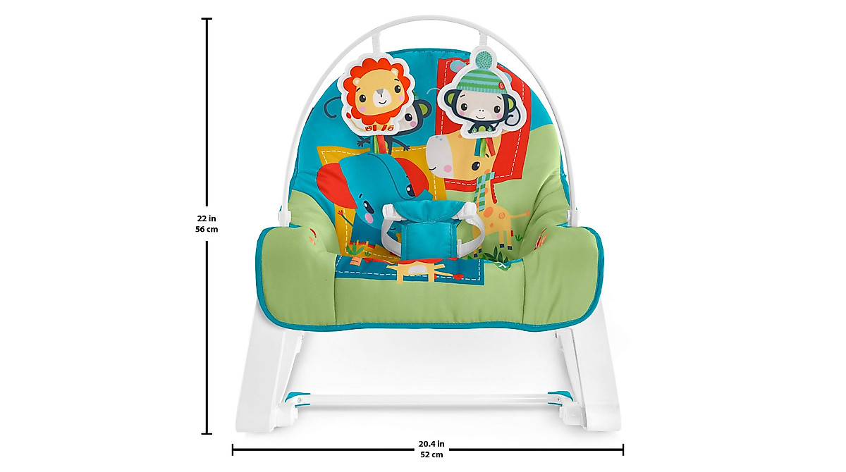 Fisher-Price Infant-to-Toddler Rocker – Portable Baby Chair with Toys