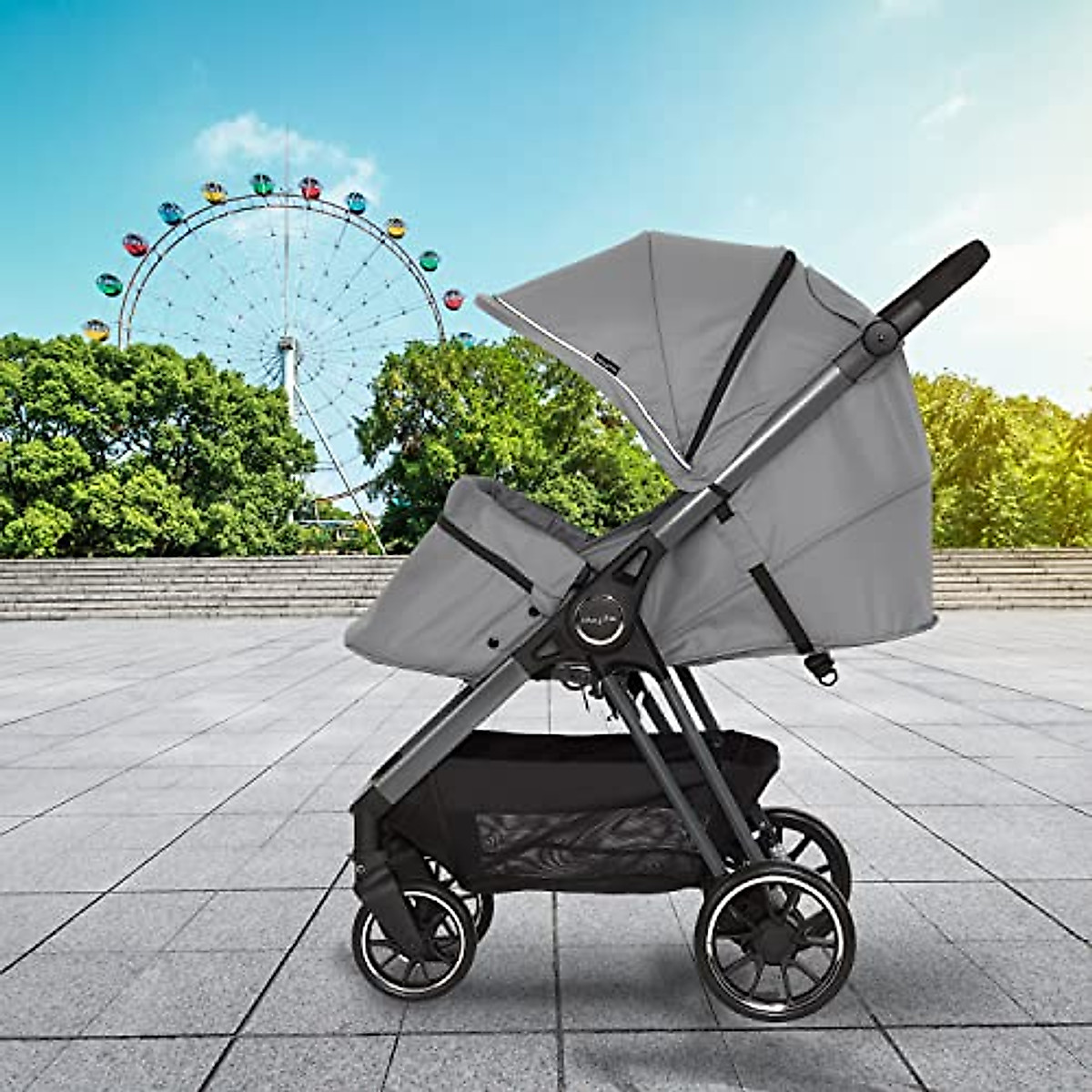 Dream On Me Strider Lightweight Stroller, Gray