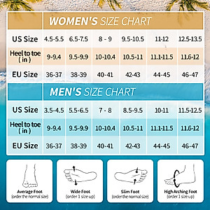 ATHMILE Womens Mens Water Shoes Barefoot Quick-Dry Aqua Socks for Beach Swim Yoga Exercise Sport Accessories Pool Camping Cruise Essentials