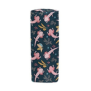 TNAIUGNDI Animal Axolotl Pencil Case for Adults, Cute Mexican Axolotl Pencil Bags With Zipper for School Office, Pencil Box Organizer for Student Women Men Teen