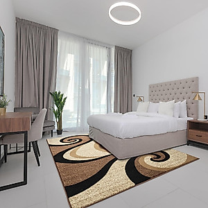 LUXE WEAVERS Avalon 0327 Beige 5x8 Area Rug