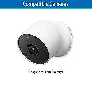 VVHOOY Anti-Theft Anti-Drop Security Chains Compatible with Google Nest Cam Outdoor(Battery), Rustproof Protection Cable Prevent from Falling, 4 Pack