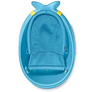 Skip Hop Infant Bath Tub 3-Stage Grow With Baby Smart Sling MOBY Bathtub Blue Age 0+