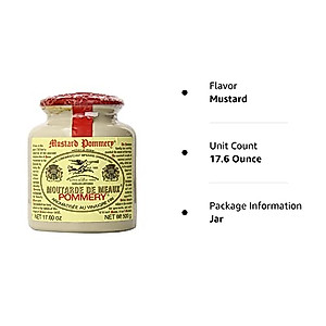 Pommery Meaux Mustard Stone Jar, 17.6-Ounce