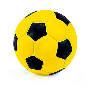 CHIWAVA 3PCS 2.7'' Squeak Latex Dog Toy Football Chew Fetch Throw Ball for Medium Dogs Interactive Play