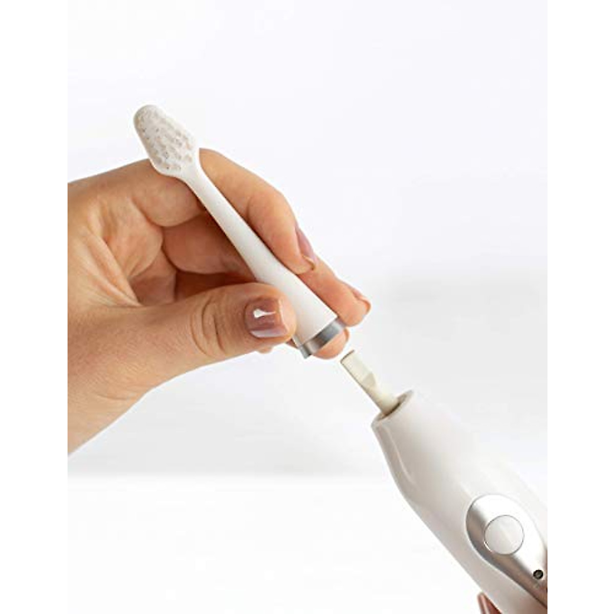 Supersmile Series II LS45 Replacement Brush Heads for Sonic Pulse Toothbrush - Patented 45° Soft Bristles Deliver Professional Teeth Cleaning - No Sensitivity (White, 2 Count)