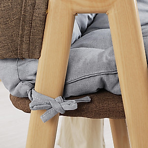 HOMBYS Porch Swing Cushions 2 Seater, Waterproof Replacement Cushions with Ties for Outdoor Swing Daybed, Outdoor Patio Garden Porch Lounger Furniture Swing Cushions