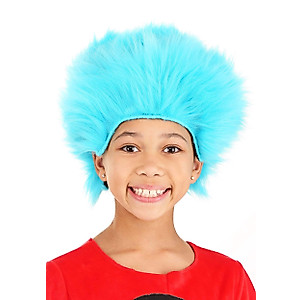 elope Dr. Seuss Thing 1 & Thing 2 Plush Costume Wig for Kids