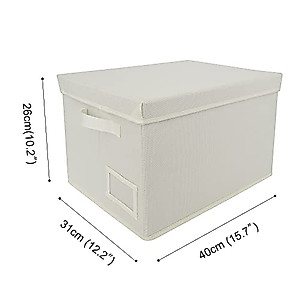 GRANNY SAYS Bundle of 3-Pack Rectangle Storage Bins & 3-Pack Closet Storage Bins with Lids