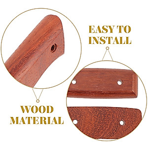 Hemoton Japanese Accessories Kitchen Knife Handle Replacement Ergonomic Cutter Grip Wood Knife Scales DIY Knife Repair Part Knife Making Accessory Knife Making Supplies