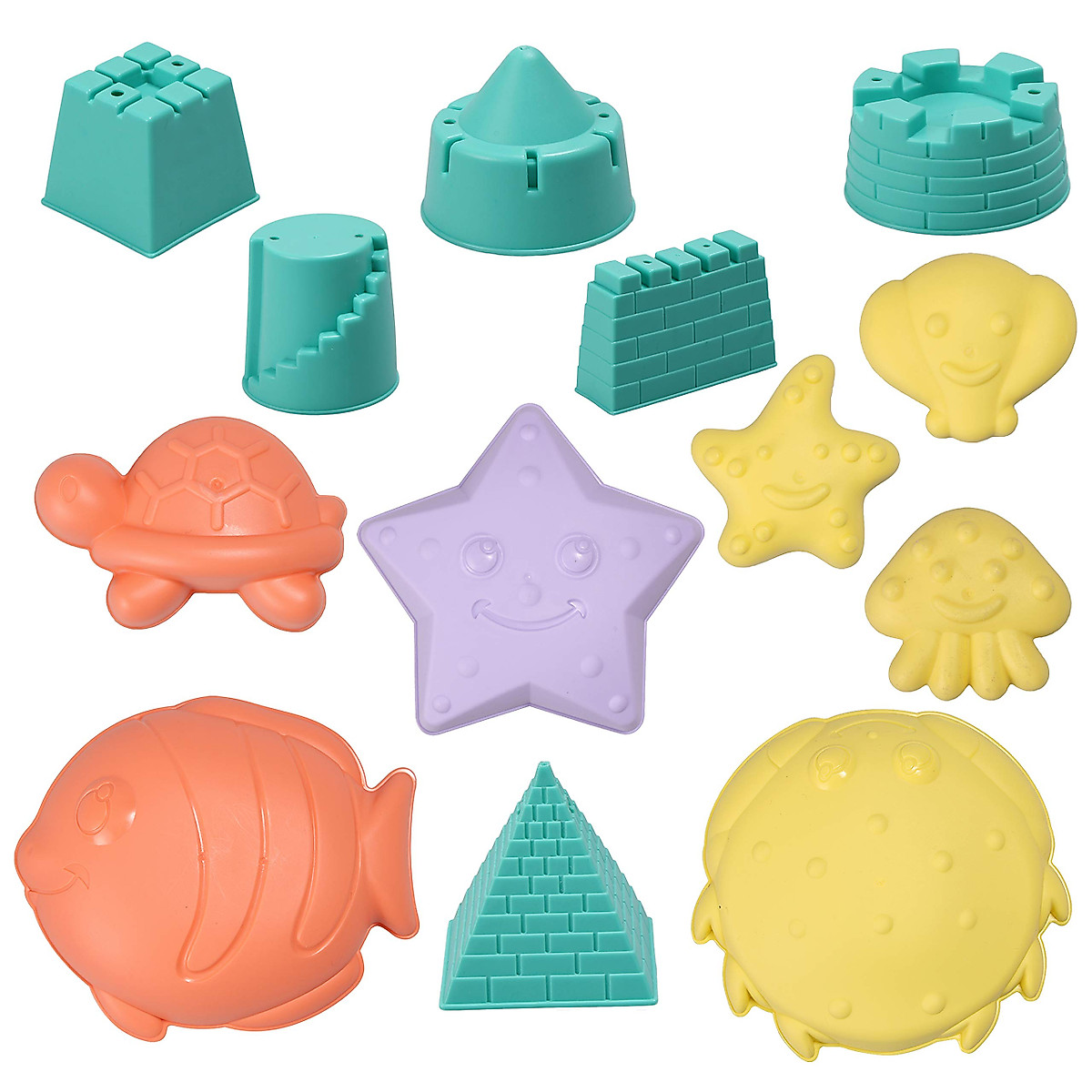 JOYIN 24 Pcs Beach Sand Toys Set with Mesh Bag Includes Sand Water Wheel, Sandbox Vehicle, Sand Molds, Bucket, Sand Shovel Tool Kits, Sand Toys for Toddlers Kids Outdoor Play