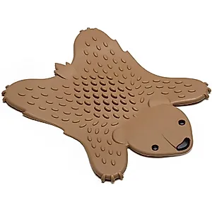 OTOTO Trivet for Kitchen Counter - Hot Pot Holder Trivet for Table - BPA Free Hot Pads for Kitchen Counter - Heat Resistant Silicone Trivet, (Grizzly)