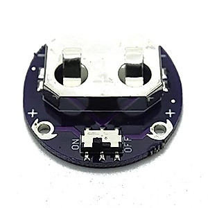 QIAONAI sh84 Lilypad Coin Cell Battery Holder CR2032 Battery Mount Module Small Slide Switch Board Integrated Circuit