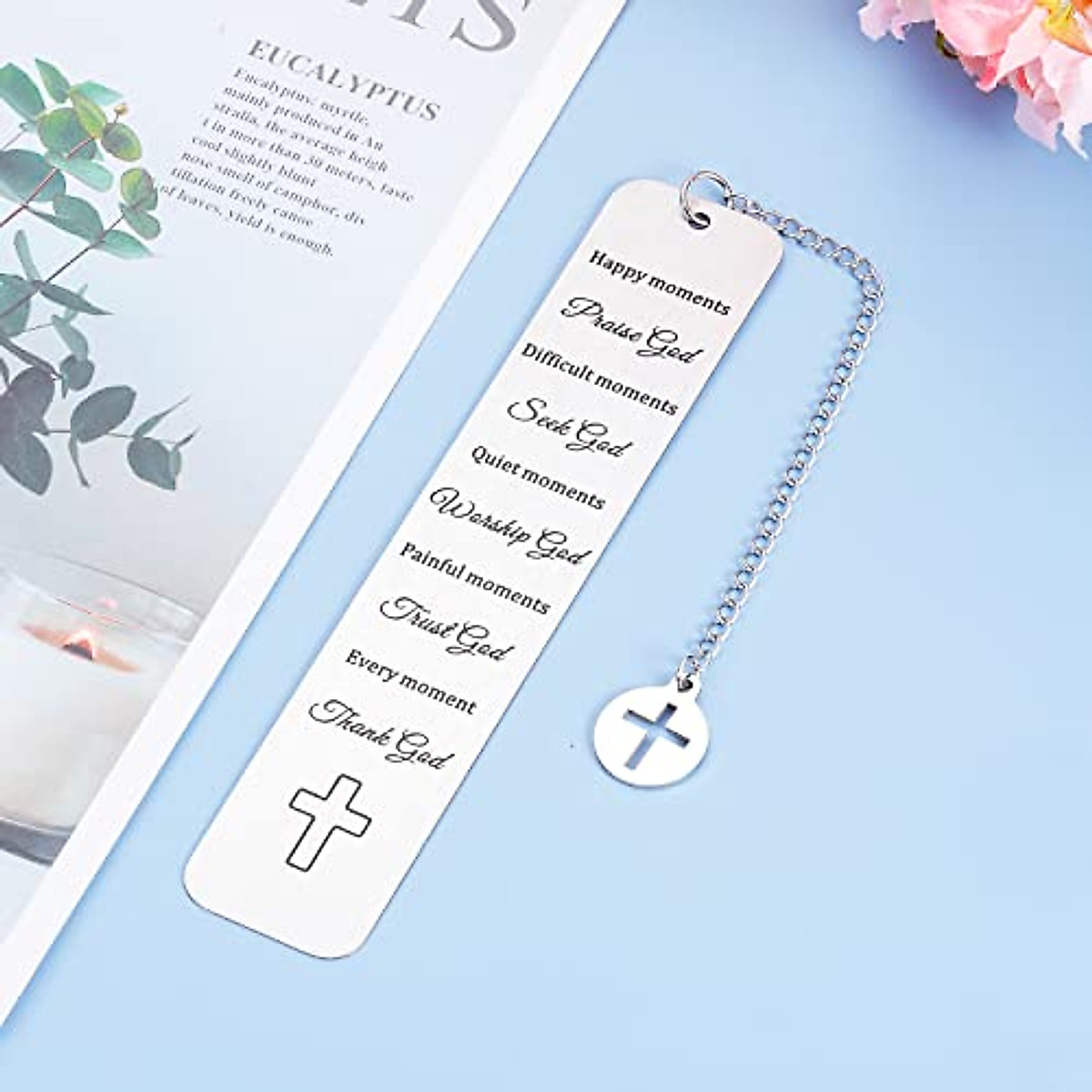 Inspirational Christian Gifts for Baby Kids Adult Bible Verse Bookmark for Women Men Friends Catholic Religious Gift for Boys Girls Daughter Book Lovers Baptism Religious Church Bulk Gifts for Him Her