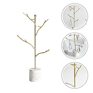 Amosfun Jewelry Display Stand jewelry stand organizer metal jewelry tree necklace display holder Metal Ornament Display