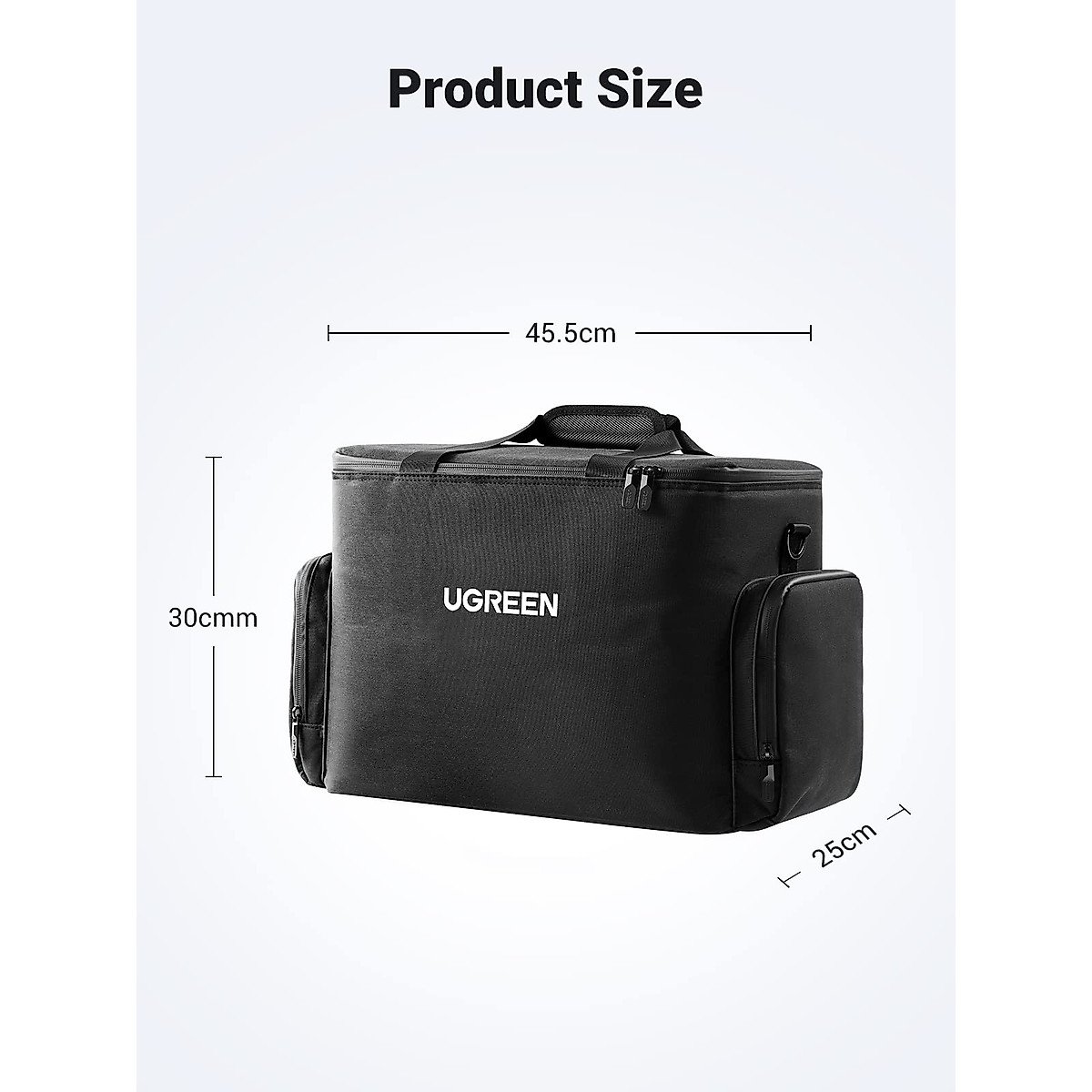 UGREEN Carrying Case Bag for PowerRoam 1200 Portable Power Station Black (Power Station Not Included)