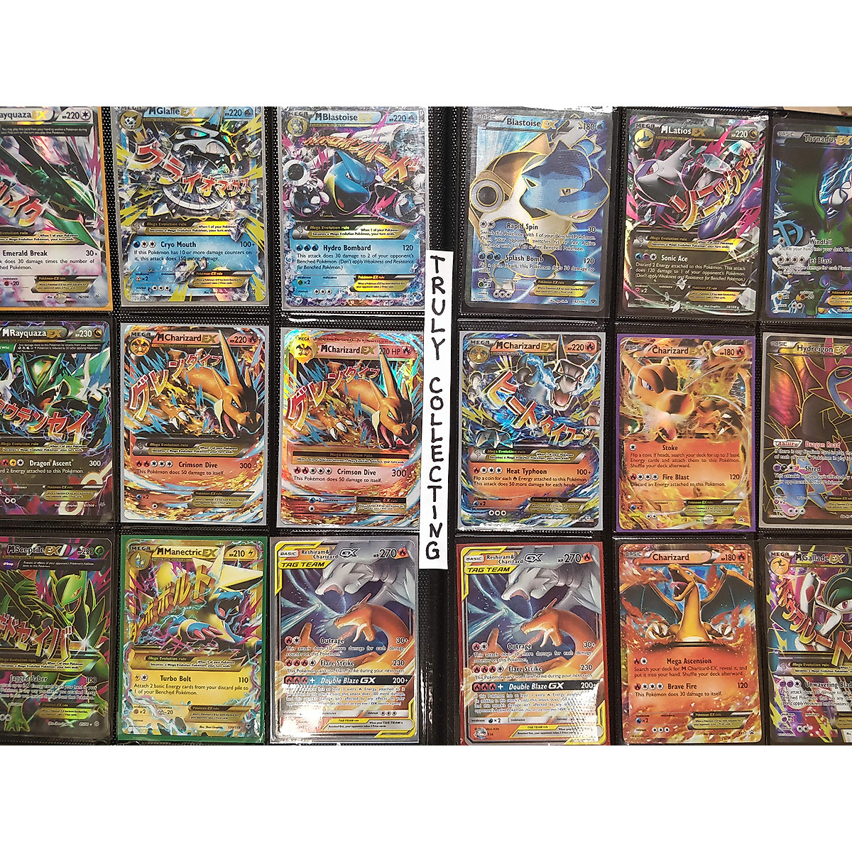 Pokemon 100+ Rainbow Rare Cards Binder Collection Includes 5 foils in Any Combination and at Least 1 of The Following Cards, EX and GX, FA, Secret Rare, Tag Team, Unified Minds
