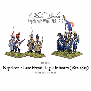 Black Powder Late French Light Infantry Napoleonic War Military Wargaming Plastic Model Kit