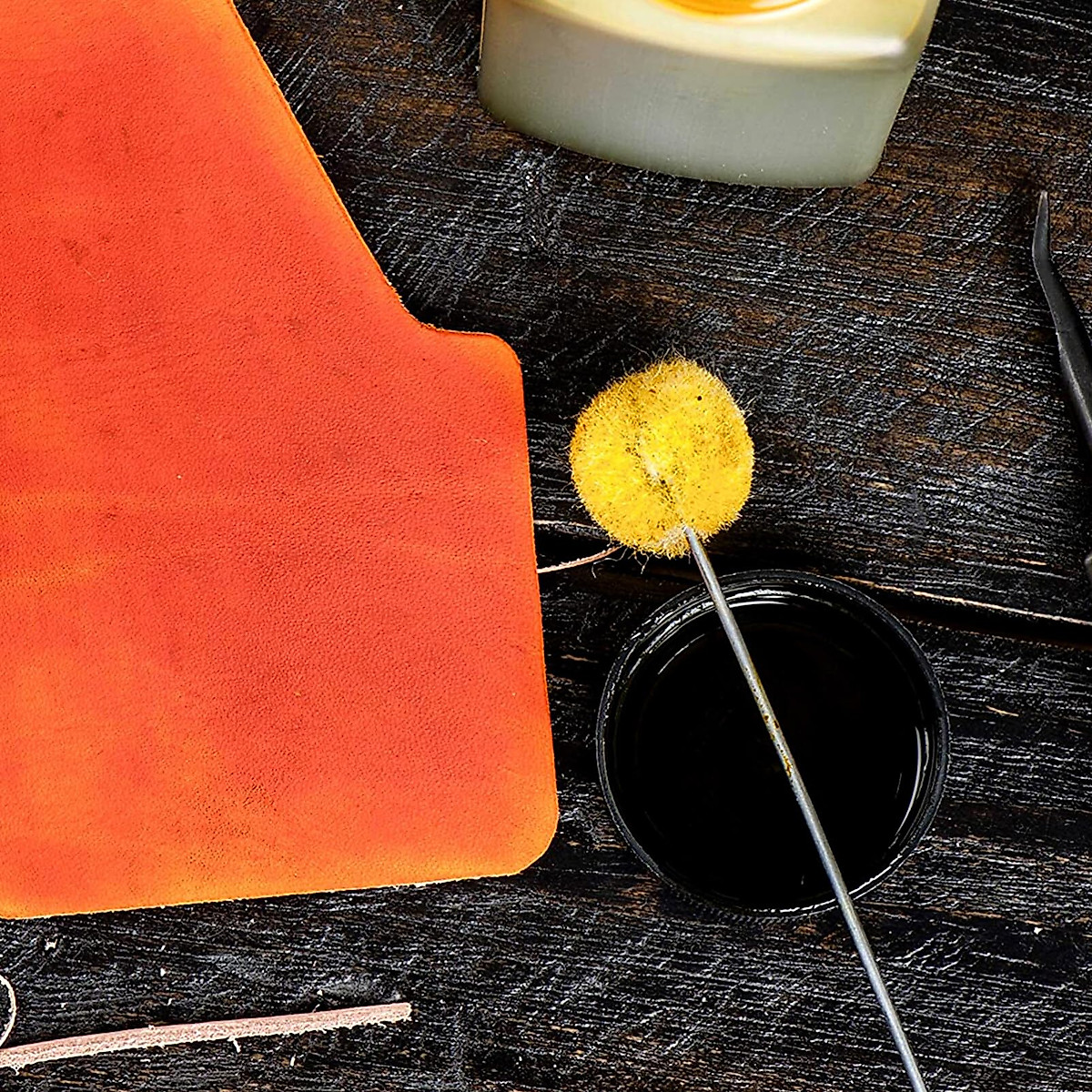 MAGICLULU 10pcs Wool Daubers Ball Brush Leather Dye Leather Tool Leather Crafting Tools for Leather Dyes for DIY Crafts Projects