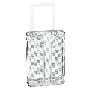 DecoBros Over The Cabinet Door Bag Holder, Silver