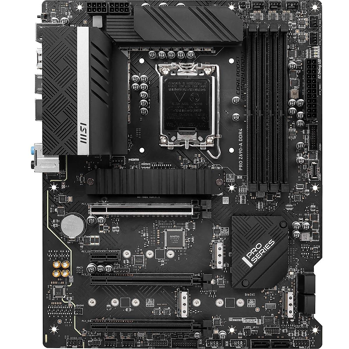 MSI PRO Z690-P DDR4 ProSeries Motherboard (ATX, 12th Gen Intel Core, LGA 1700 Socket, DDR4, PCIe 4, CFX, M.2 Slots)