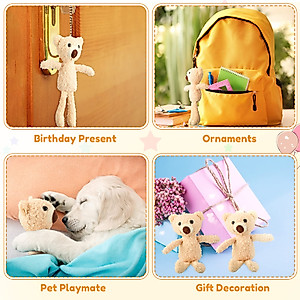 20 Pcs Mini Bear Stuffed Animal 8 Inch Small Stuffed Bear Plush Cute Bear Plush Toys for Birthday Wedding Valentines Day Decorations Craft DIY Accessory Party Favors Supplies (Purple, Beige)