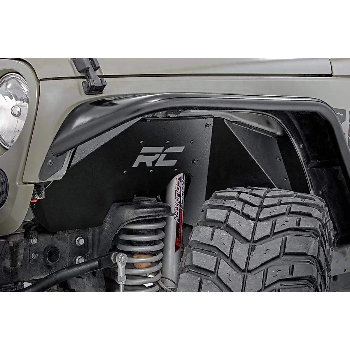 Rough Country Front & Rear Inner Fenders for 2007-2018 Jeep Wrangler JK - 10511