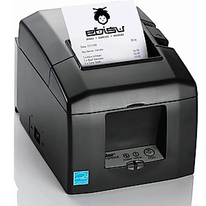 Star Micronics TSP654II (TSP650II Series) Ethernet Thermal Receipt Printer, Gray - Ethernet Connectivity, 11.8 IPS, 203 dpi, 3.15" Max Print Width, Auto Cutter - YKGAV