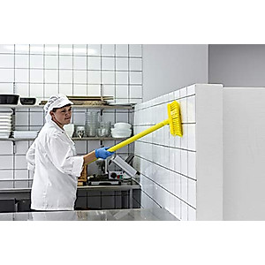 Vikan Compact Wall/Deck Scrub, Hard 8.858" Red, One size, Multi