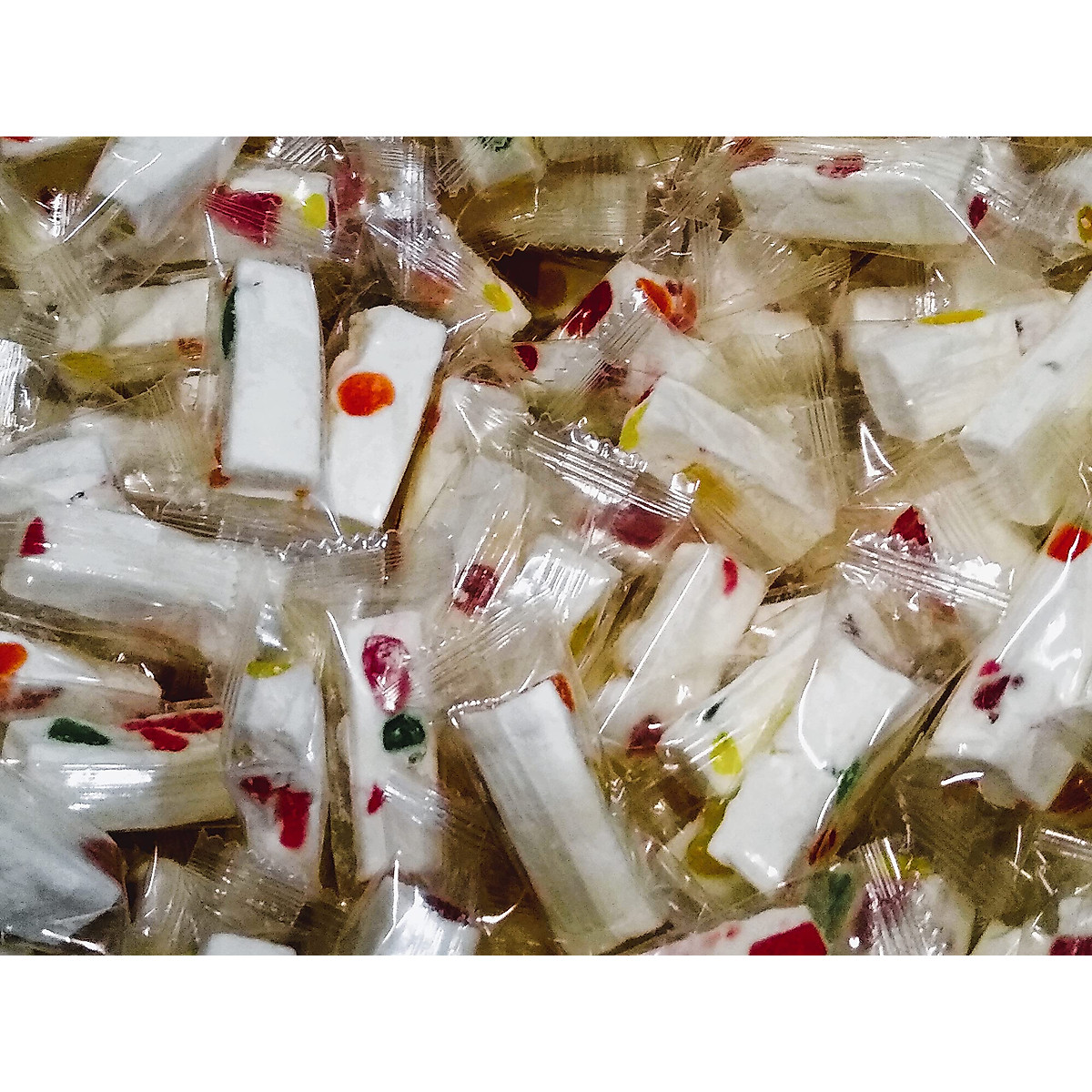 Wrapped Jube Nougats - 12 oz of Colorful Fruity Fresh Delicious Individually Wrapped Nougat Candy