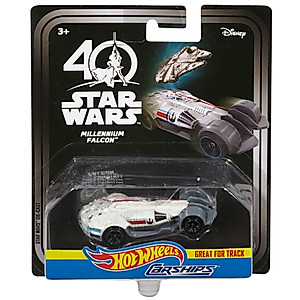 Hot Wheels Star Wars Carships 40th Anniversary Millennium Falcon Vehicle