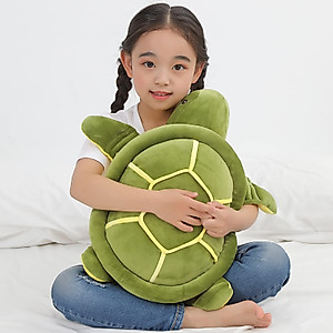 Dalmao 20 Inch Green Sea Turtle Stuffed Animals Soft Plush Toys Body Pillows Ocean Turtle Plushies, Gifts for Boys, Girls, Girlfriend, Birthday, Valentine, Christmas