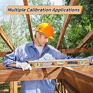 Bamboo Level, 24 Inch Level & Tool Solid Block Acrylic Vials, Resists Mortar Adhesion, for Masonry Application and General Leveling (Light)