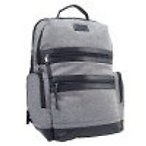 Renwick Business Backpack with Genuine Leather Trim (Grey Denim)