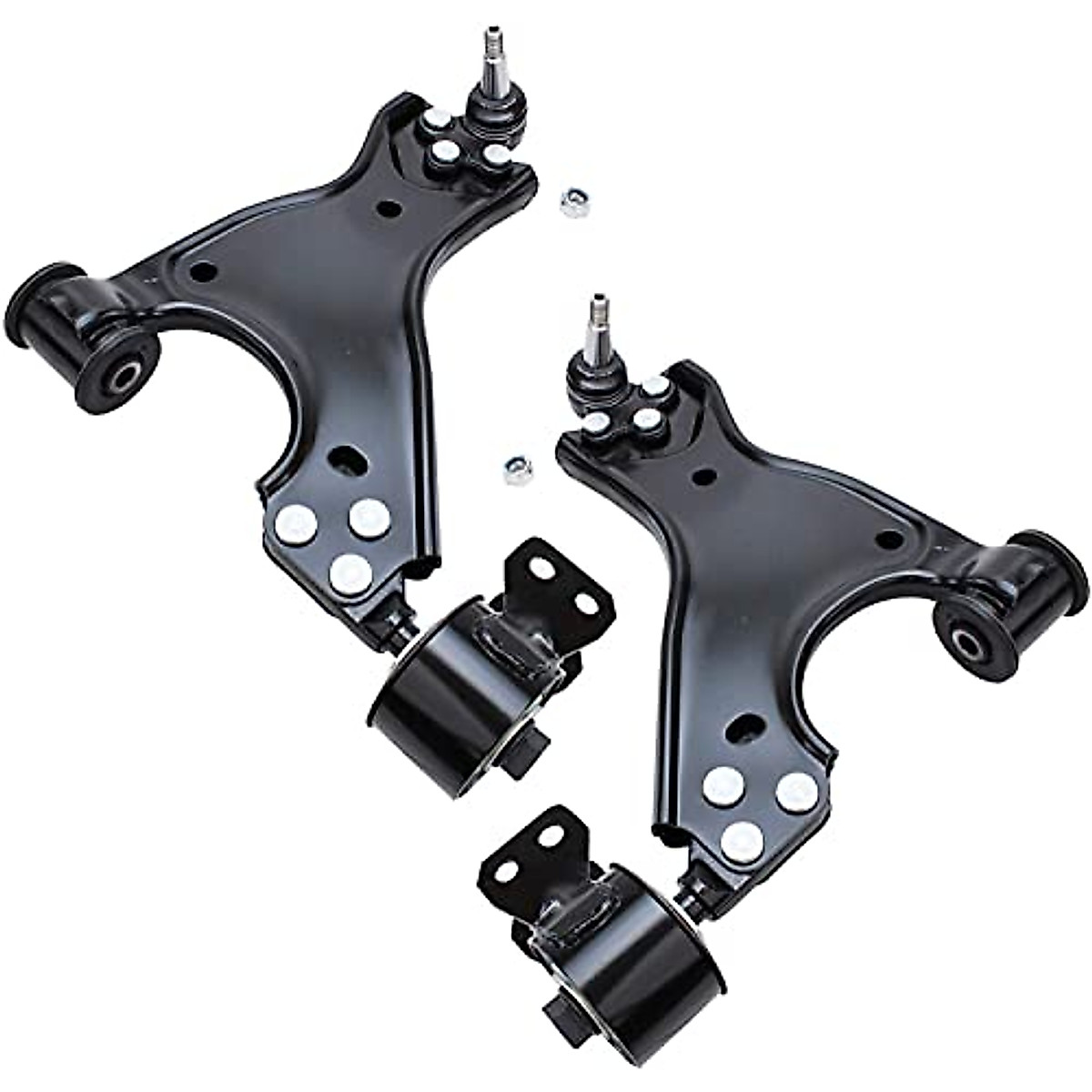 Detroit Axle - Front 6pc Suspension Kit for 2008-2017 Buick Enclave Chevy Traverse 2007-2016 Acadia Saturn Outlook 2 Lower Control Arms with Ball Joints 2 Sway Bars 2 Outer Tie Rods Replacement