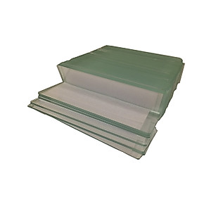 American Labs BS-144P-200S-22-A 144 Blank Microscope Slides and 200 Cover Glass Pre Cleaned - 2 Packs Ground Edges