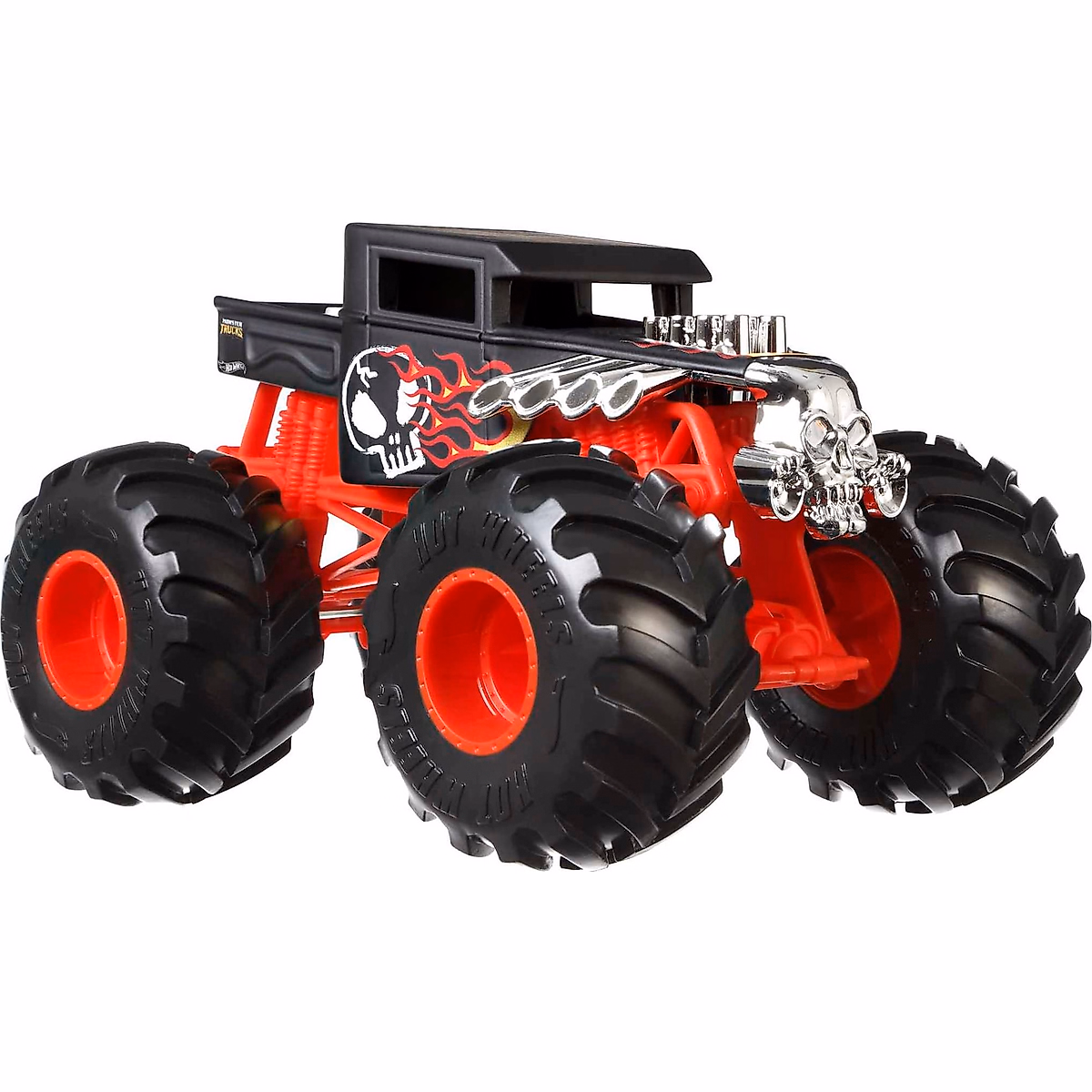 Hot Wheels Toy Monster Trucks, Oversized Die-Cast Bone Shaker in 1:24 Scale, Play Vehicle for Kids & Collectors