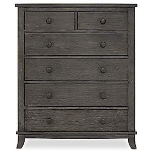 Evolur Signature Amsterdam Tall Chest in Smokey Brushed Grey