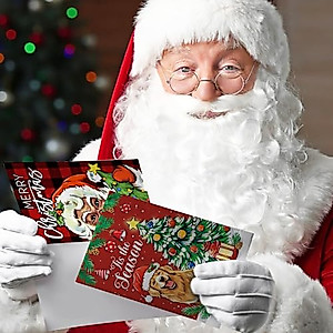 Auirre Christmas Cards Set-36 Pack Merry Christmas Greeting Cards Boxed Envelopes and Stickers for Sealing, 18 Assorted Designs Bulk Blank Cards Holiday Cards for Xmas 2025 New Years 5x7 Inch