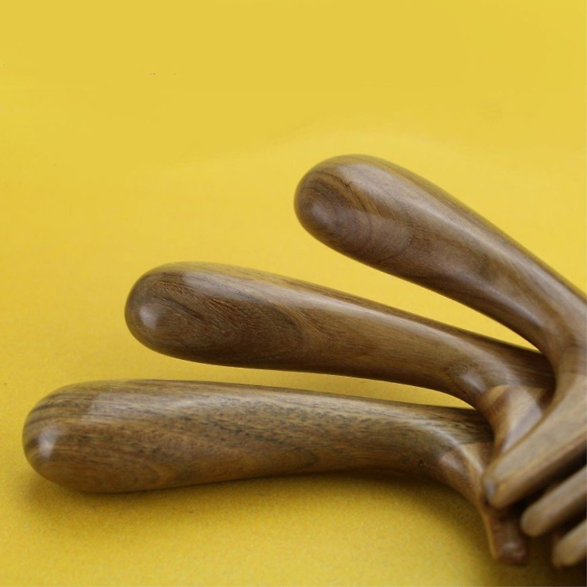 Sandalwood Wood Comb No Static Handmade Wide Tooth Comb and Fine Tooth Teasing Tail Comb Natural Buffalo Horn Teeth Comb Wooden Comb Set