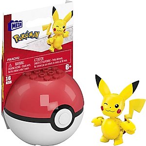 Mega Construx Pokemon Pikachu Construction Set, Building Toys for Kids [Amazon Exclusive] 16 Pieces