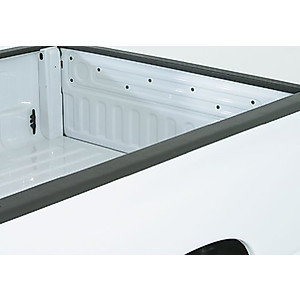 Wade 72-40104 Truck Bed Rail Caps Black Smooth Finish without Stake Holes for 2007-2014 Chevrolet Silverado 1500 2500 with 6.5ft bed (Set of 2)