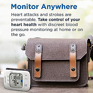 OMRON Gold Blood Pressure Monitor, Portable Wireless Wrist Monitor, Digital Bluetooth Blood Pressure Machine, Stores Up To 200 Readings for Two Users (100 readings each)