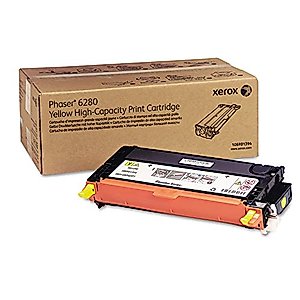 Xerox High Capcity Print Cartridge, Phaser 6280, Yellow (106R01394)