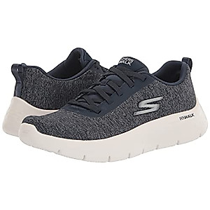 Skechers Women's GO Walk Flex-Dazzling Smile Sneaker, Navy, 6