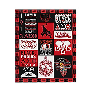 Sorority Gifts for Women Blanket 50"x60"Super Soft Flannel Throw Positive Blanket Gift for Girls